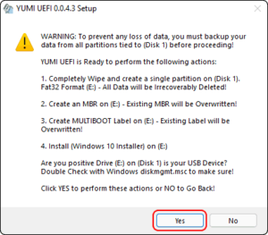 How to Create Multiboot USB Disk using YUMI - WinDOSPC