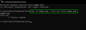 How to Hide Files in Image Using Command Prompt - WinDOSPC