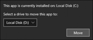 How to Move Windows 10 Apps to Other Drive from C - WinDOSPC