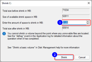 How to Shrink a Volume in Windows 10 and 11 - WinDOSPC