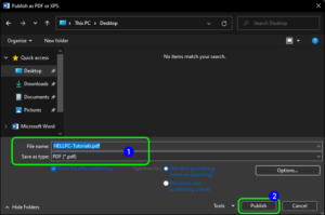 How to Convert or Save Documents as PDF in MS Office - WinDOSPC